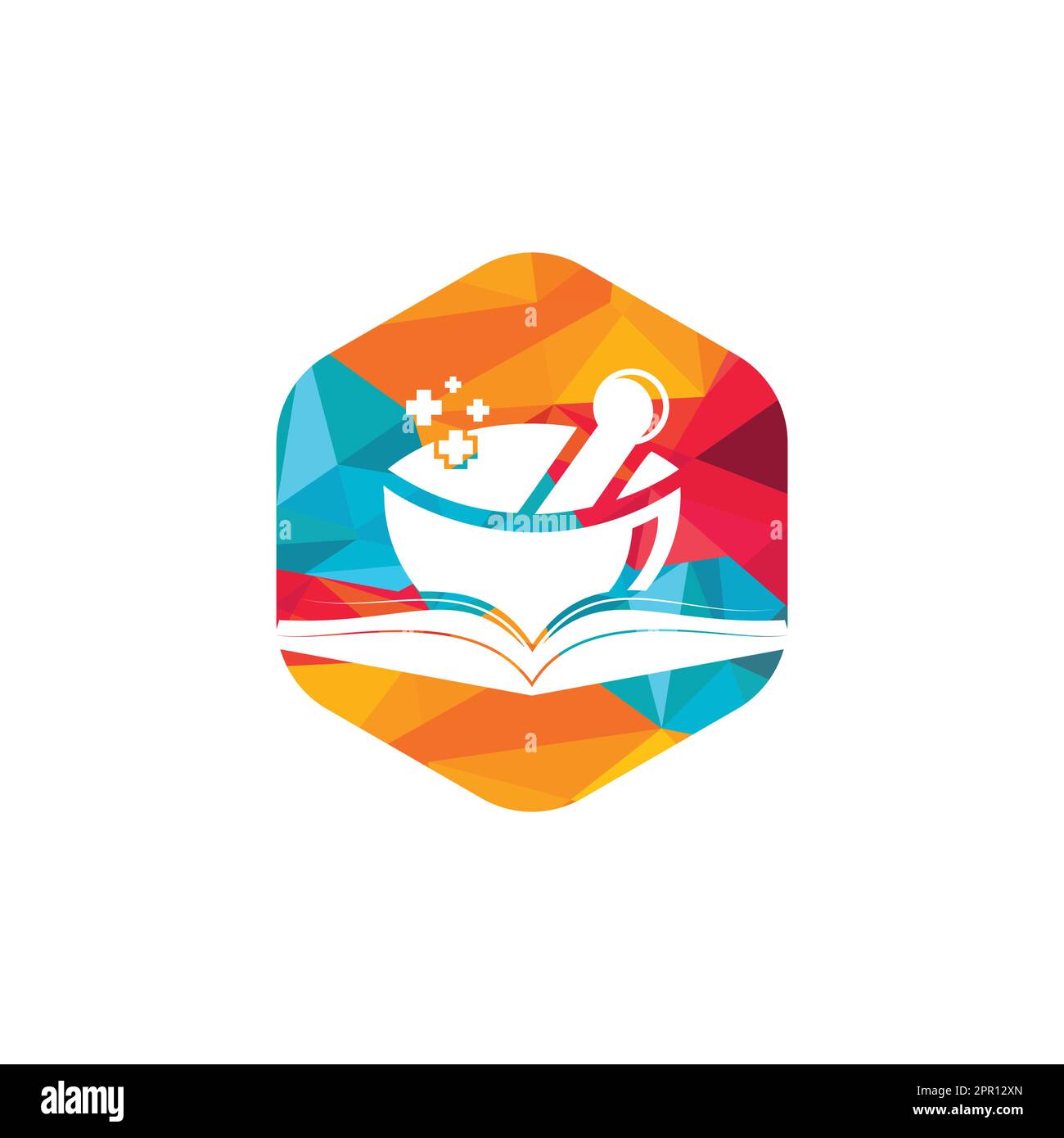 Pharmacy book vector logo design. Medical study logo design concept ...