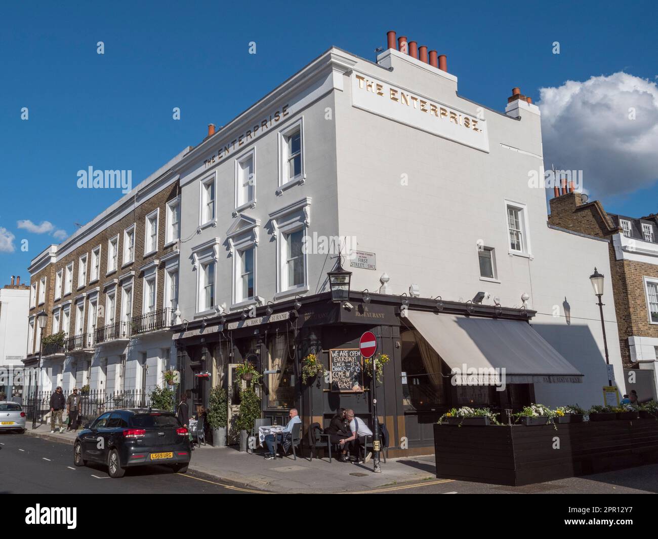 The Enterprise restaurant and bar on Walton Street, London, SW3, UK ...
