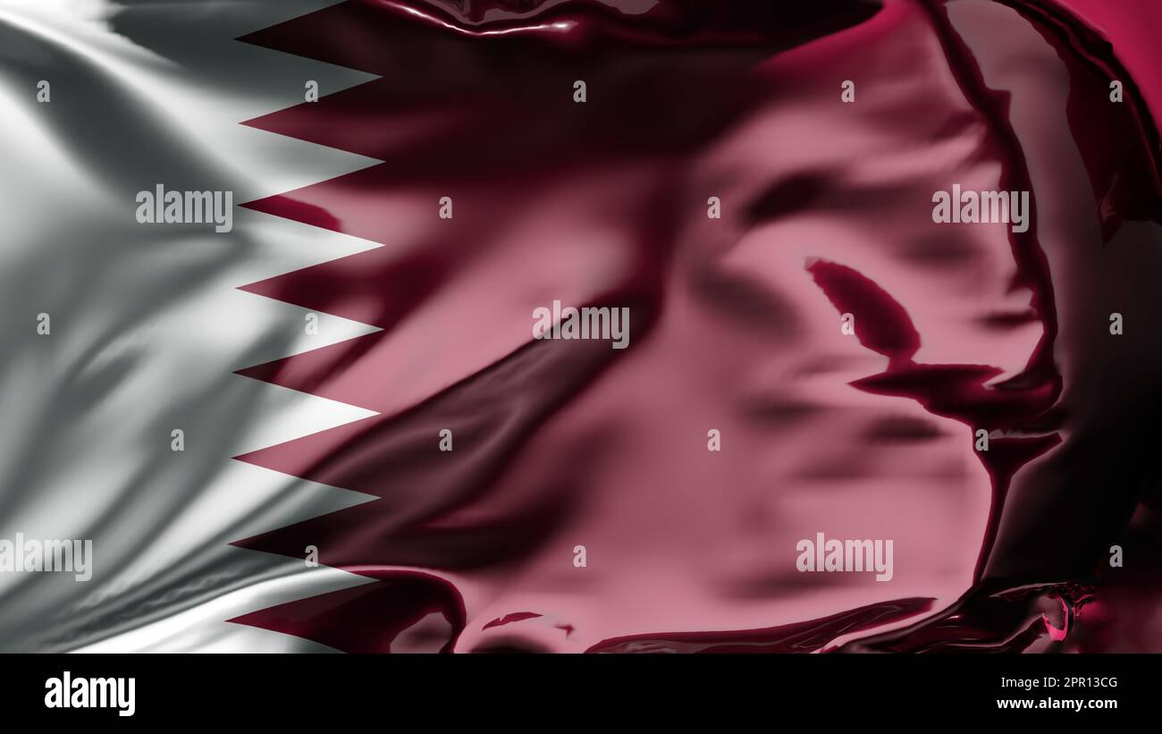 Looping animation waving 3d qatar hi-res stock photography and images ...