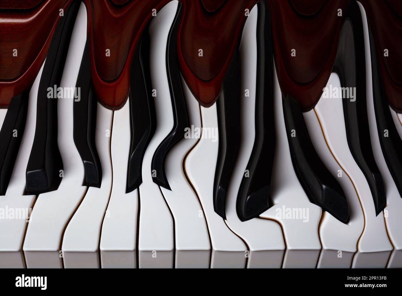 Piano Mountain Range Graphic Surrealism Still Life Stock Photo - Alamy