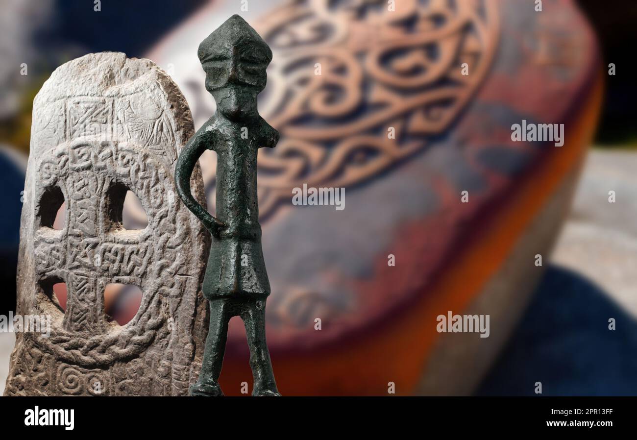 A representation of the God Odin the chief deity of the Viking religion ...