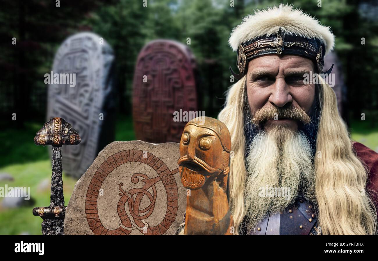 An elderly Viking chieftain and Viking Age archaeological finds ...