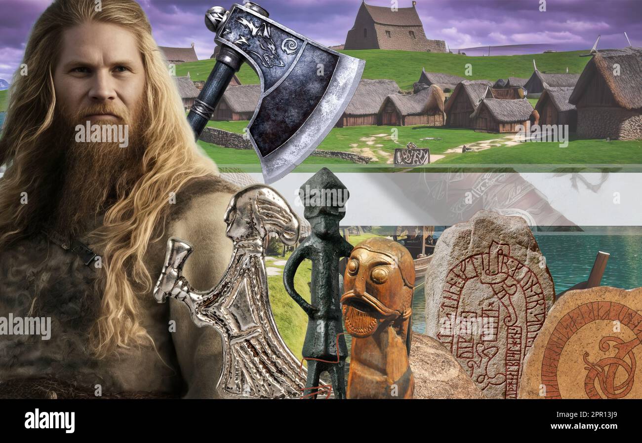 Archaeological finds representing religious icons of the Viking ...