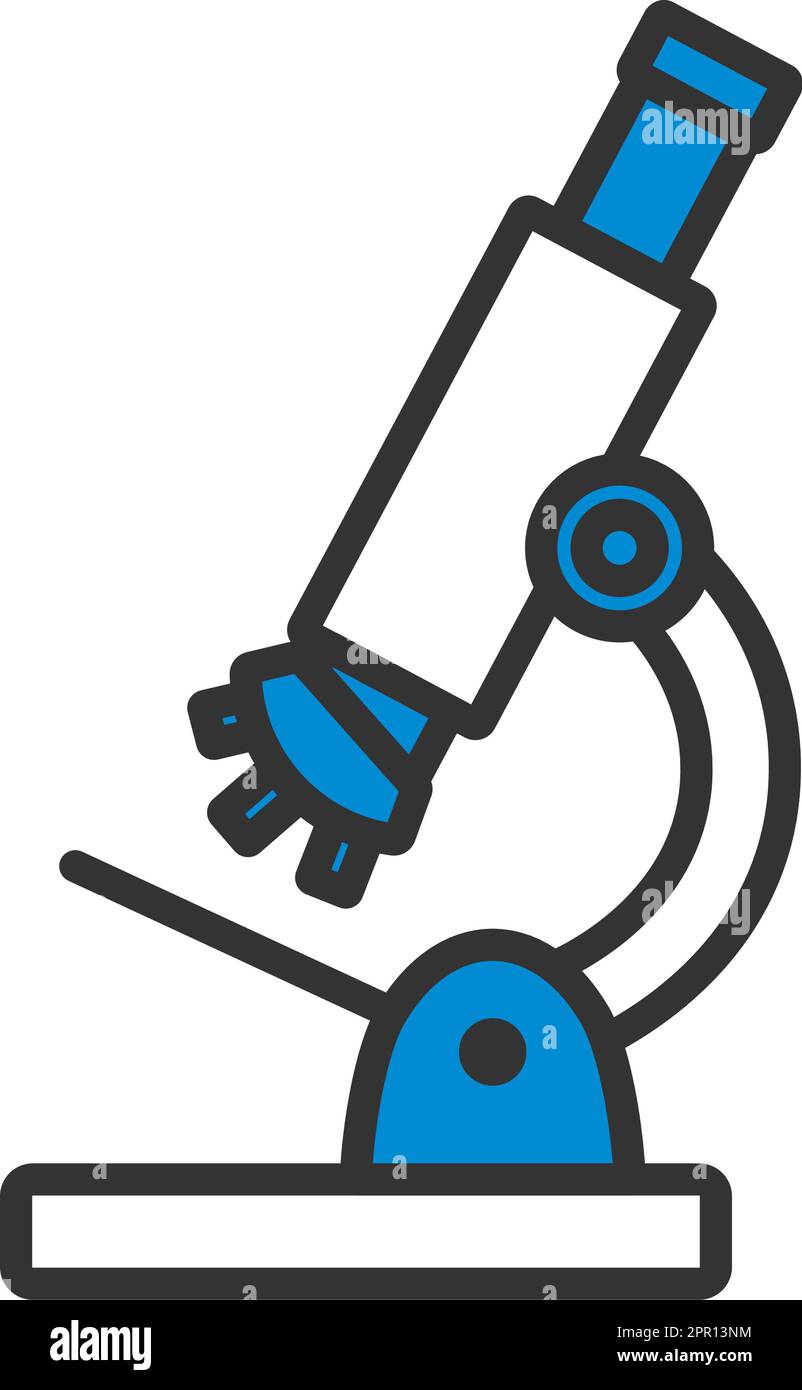 School Microscope Icon Stock Vector Image & Art - Alamy