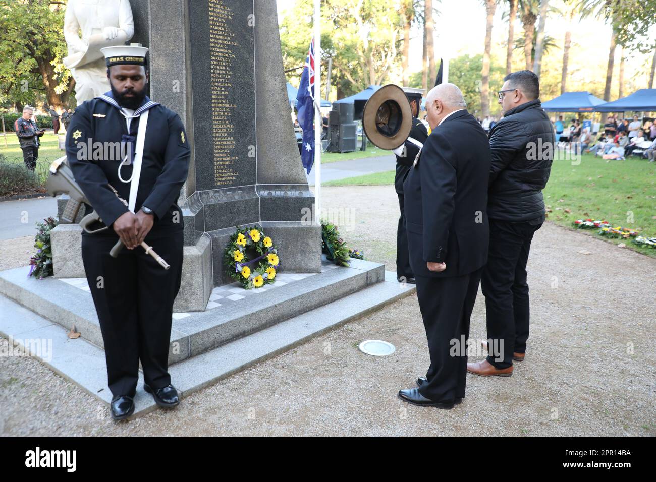 Sydney, Australia. 25th April 2023. The ANZAC Day Coloured Digger event ...