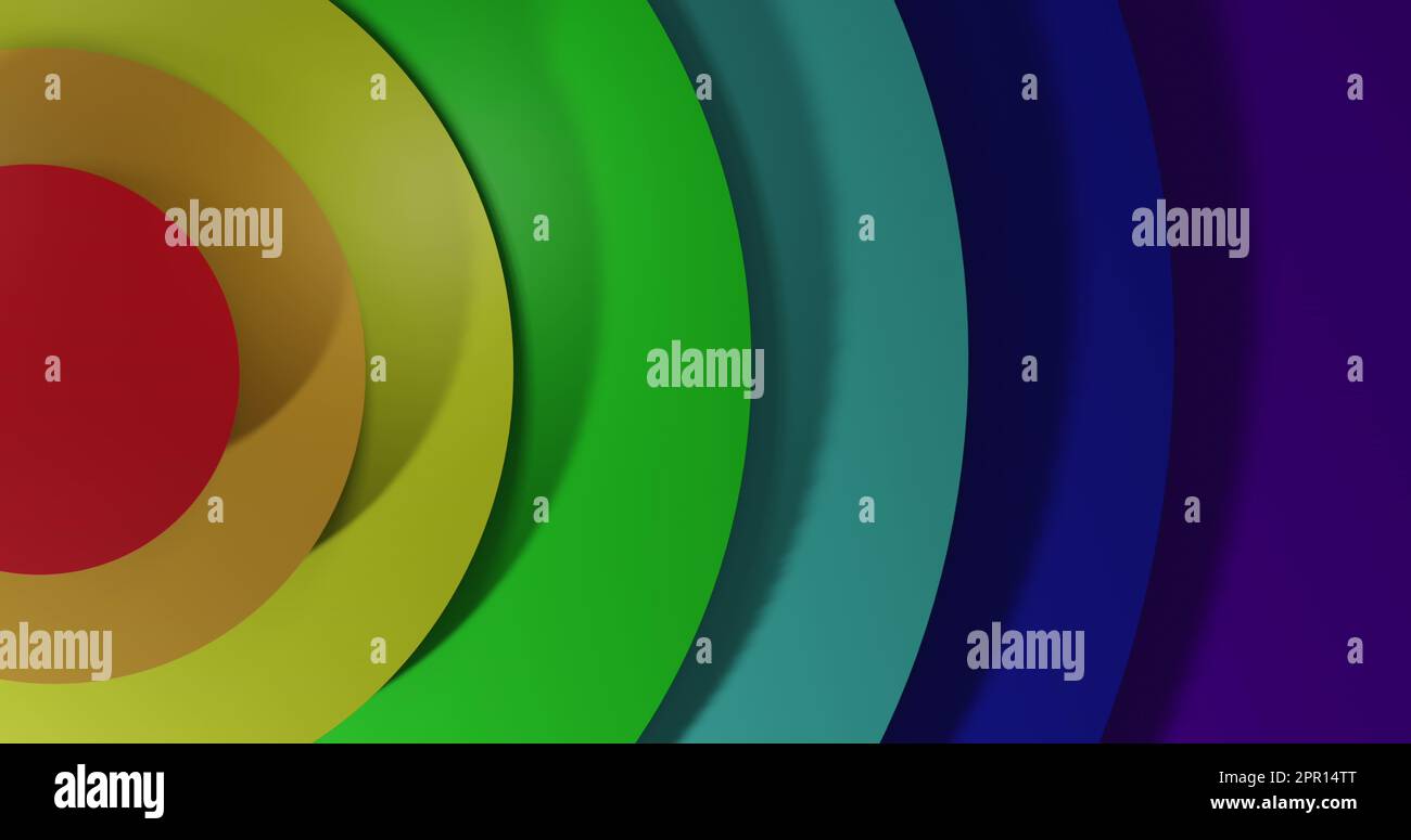 Image of colourful and multiple circles in row Stock Photo - Alamy