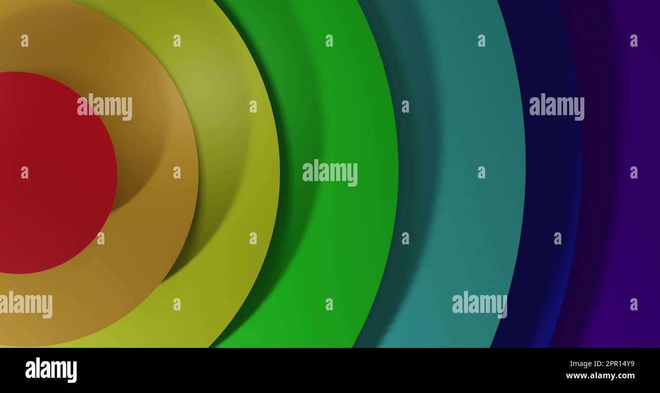 Image of colourful and multiple circles in row Stock Photo - Alamy
