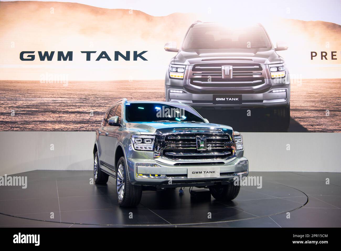 All NEW GWM Tank 500 HEV from Great Wall Motor on display at Bangkok ...