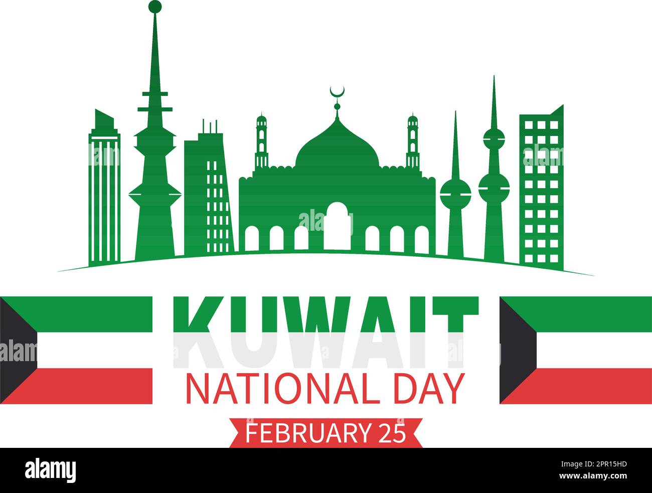 Kuwait city celebration national day Stock Vector Images - Alamy