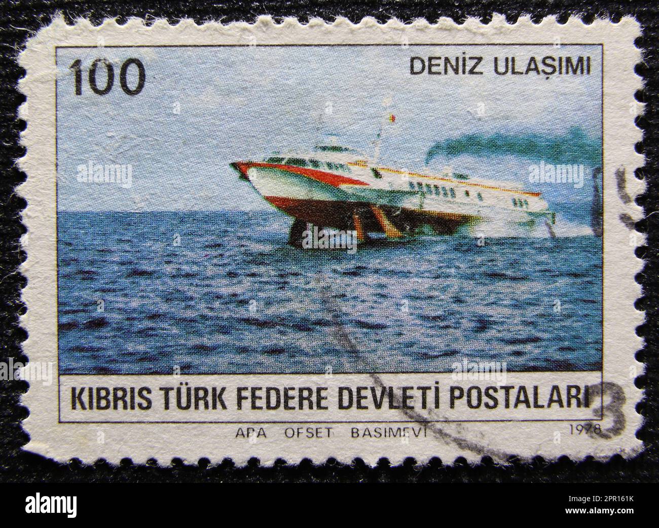 ISTANBUL, TURKEY - JANUARY 03, 2021: Northern Cyprus stamp shows ...