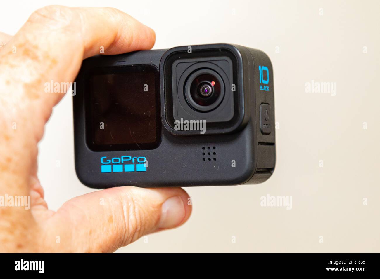 GoPro 10 Black sports portable camera Stock Photo - Alamy