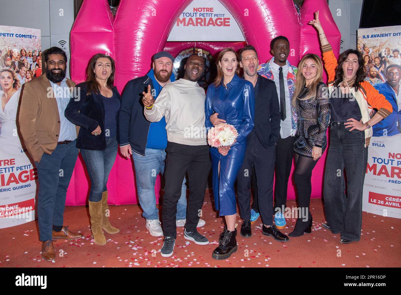 Paris, France. 25th Apr, 2023. A guest, Jacqueline Corado, Marc Riso ...