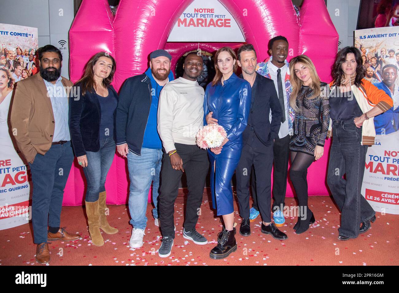 Paris, France. 25th Apr, 2023. A guest, Jacqueline Corado, Marc Riso ...