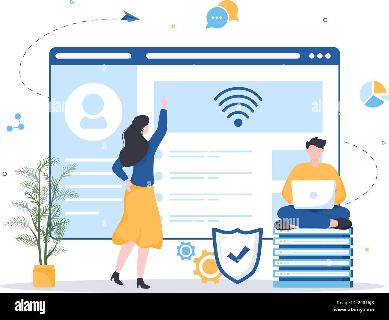 Intranet Internet Network Connection Technology to Share Confidential ...