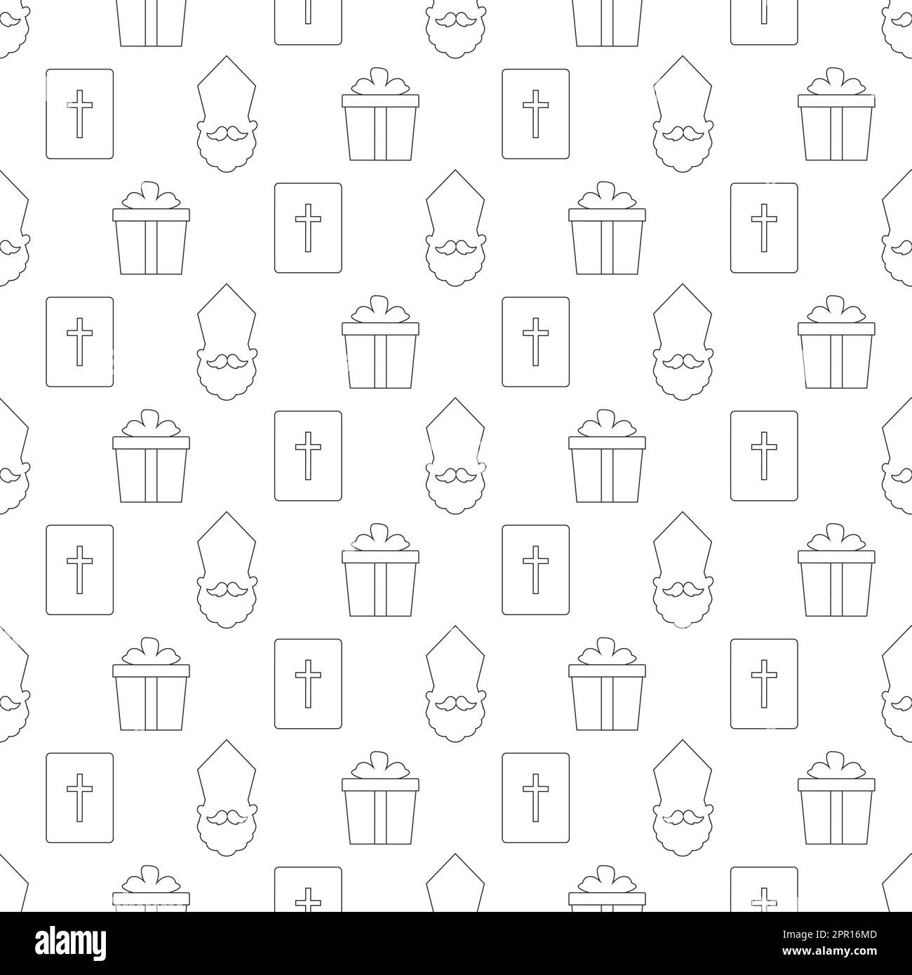 Hand gift christmas background Black and White Stock Photos & Images ...