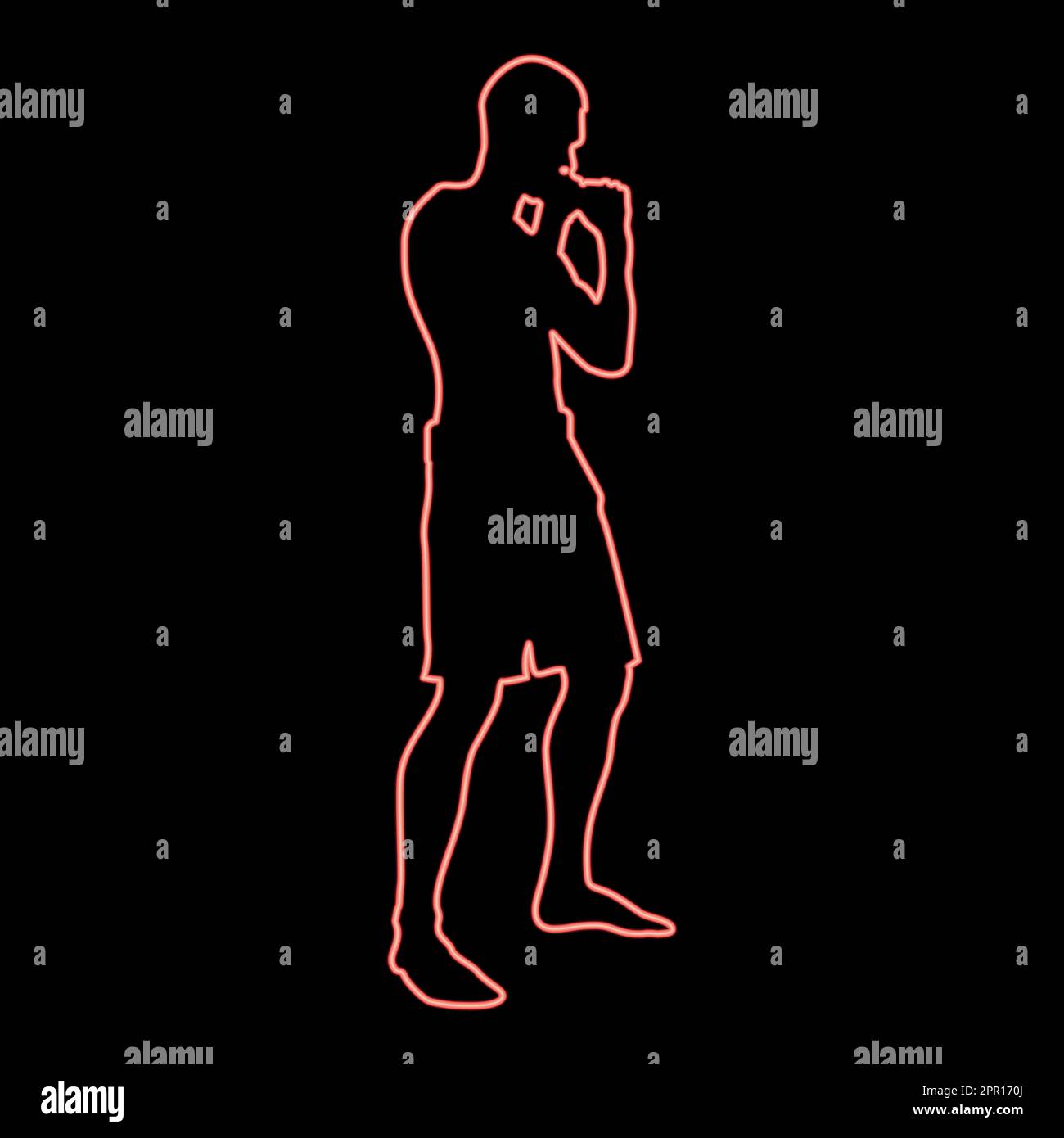 Athletic stance Stock Vector Images - Alamy