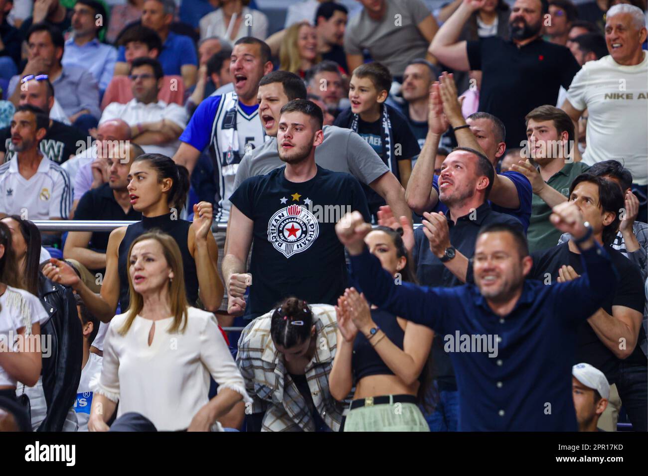 Partizan basketball fans hi-res stock photography and images - Alamy