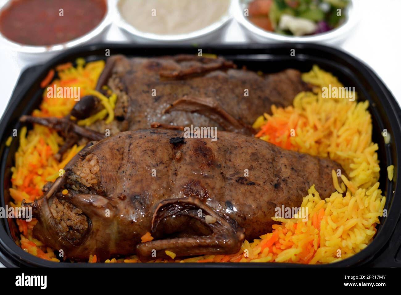 Egyptian Hamam Mahshi stuffed squab, Arabic cuisine, Egyptian ...
