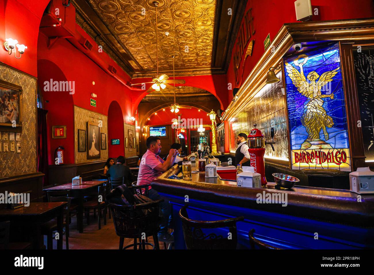 Barra Hidalgo brewery cantina interior in the center of Hermosillo ...