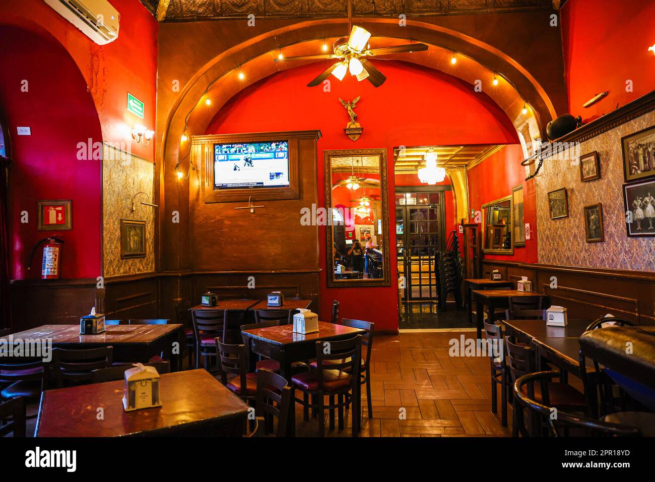 Barra Hidalgo brewery cantina interior in the center of Hermosillo ...