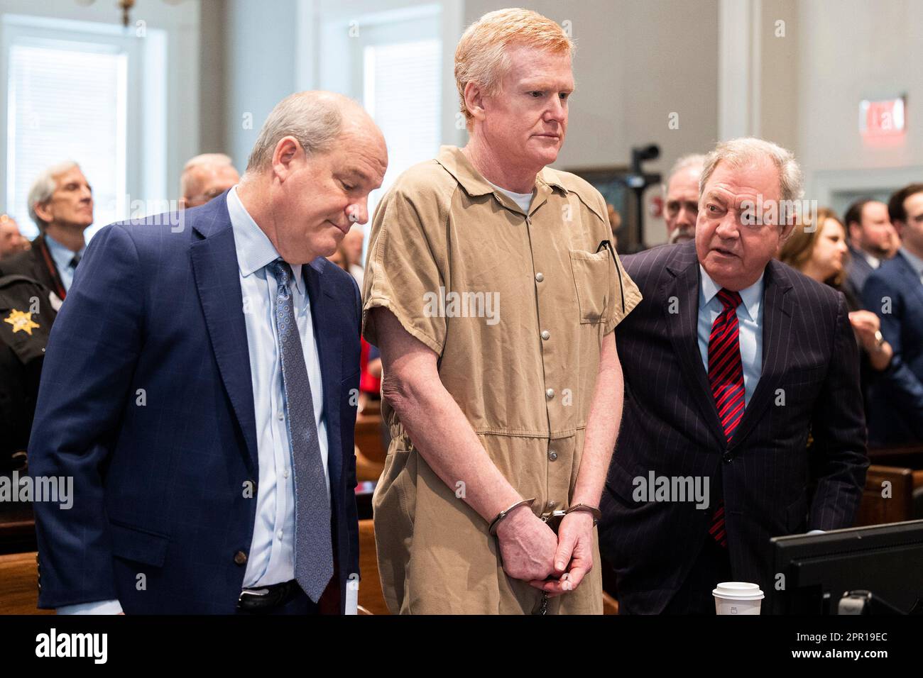 File Alex Murdaugh Speaks With His Legal Team Before He Is Sentenced