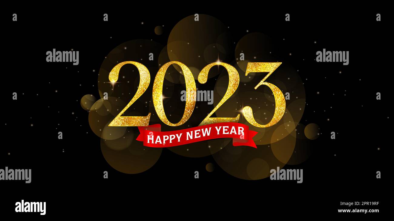 2023 gold black backgrounds Stock Vector Image & Art - Alamy