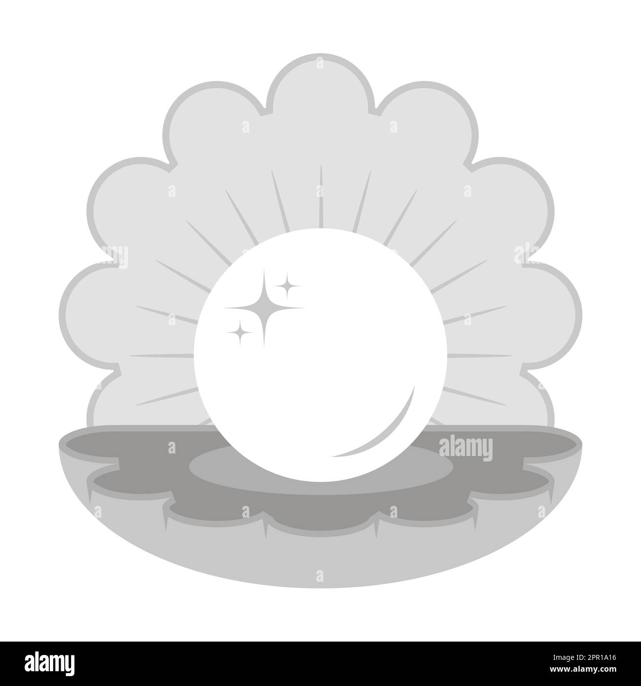 Finest quality beautiful natural open pearl shell close up realistic ...