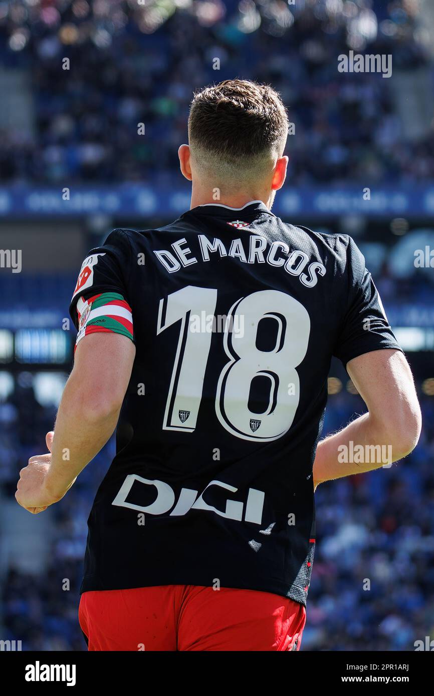 BARCELONA - APR 8: De Marcos in action at the LaLiga match between RCD ...