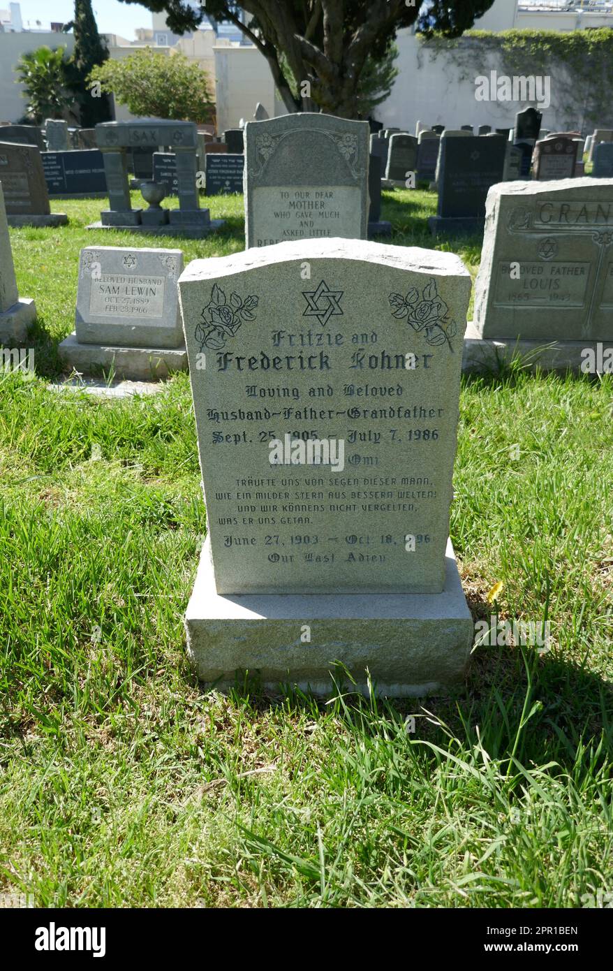 Los Angeles, California, USA 22nd April 2023 Novelist Frederick Kohner ...