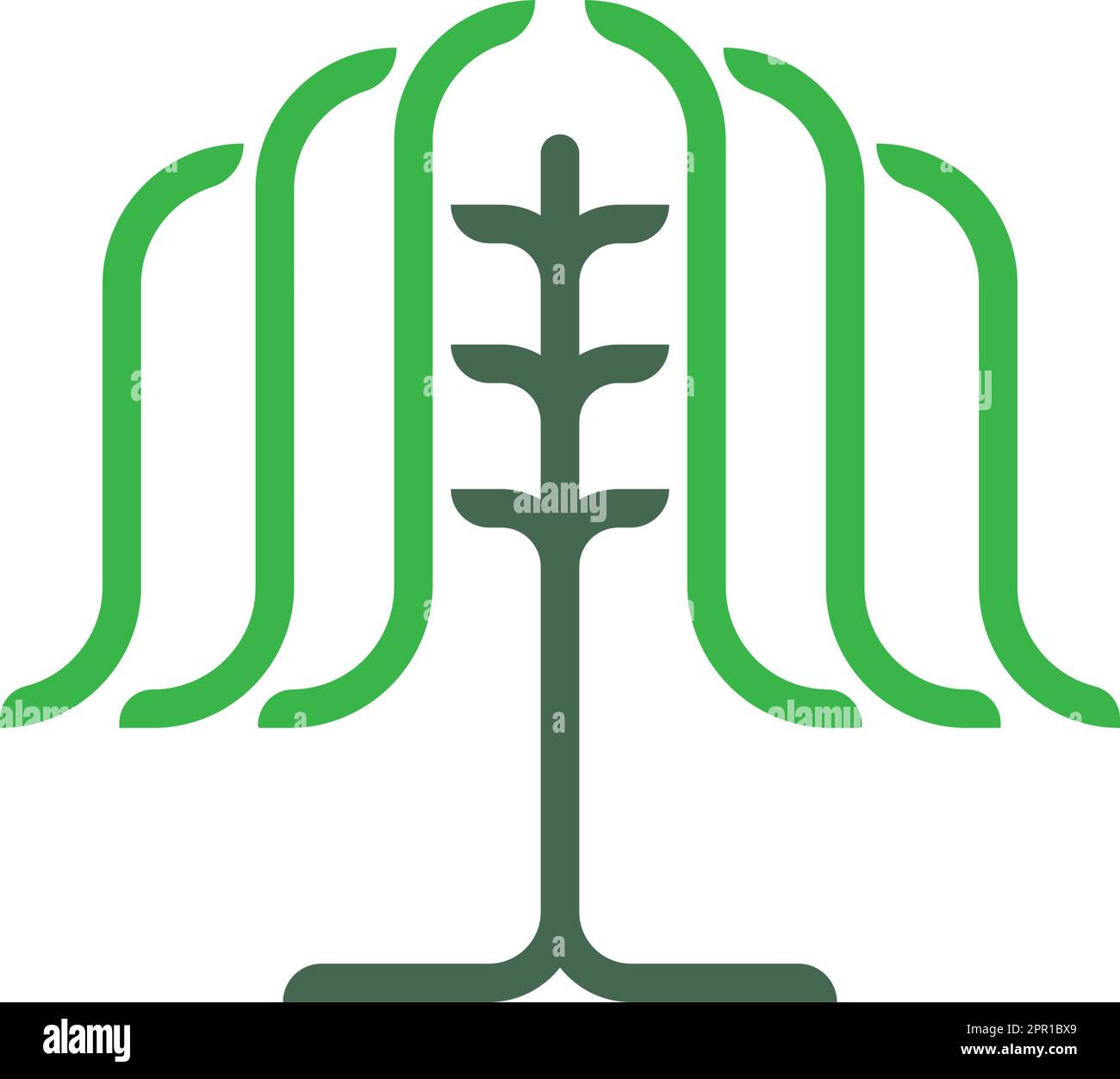 Willow icon logo design Stock Vector Image & Art - Alamy