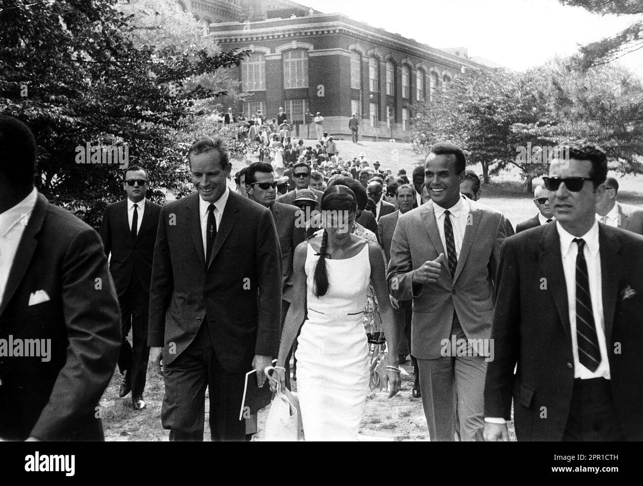 August 28 1963, Washington, DC, USA: Actors CHARLTON HESTON and HARRY ...