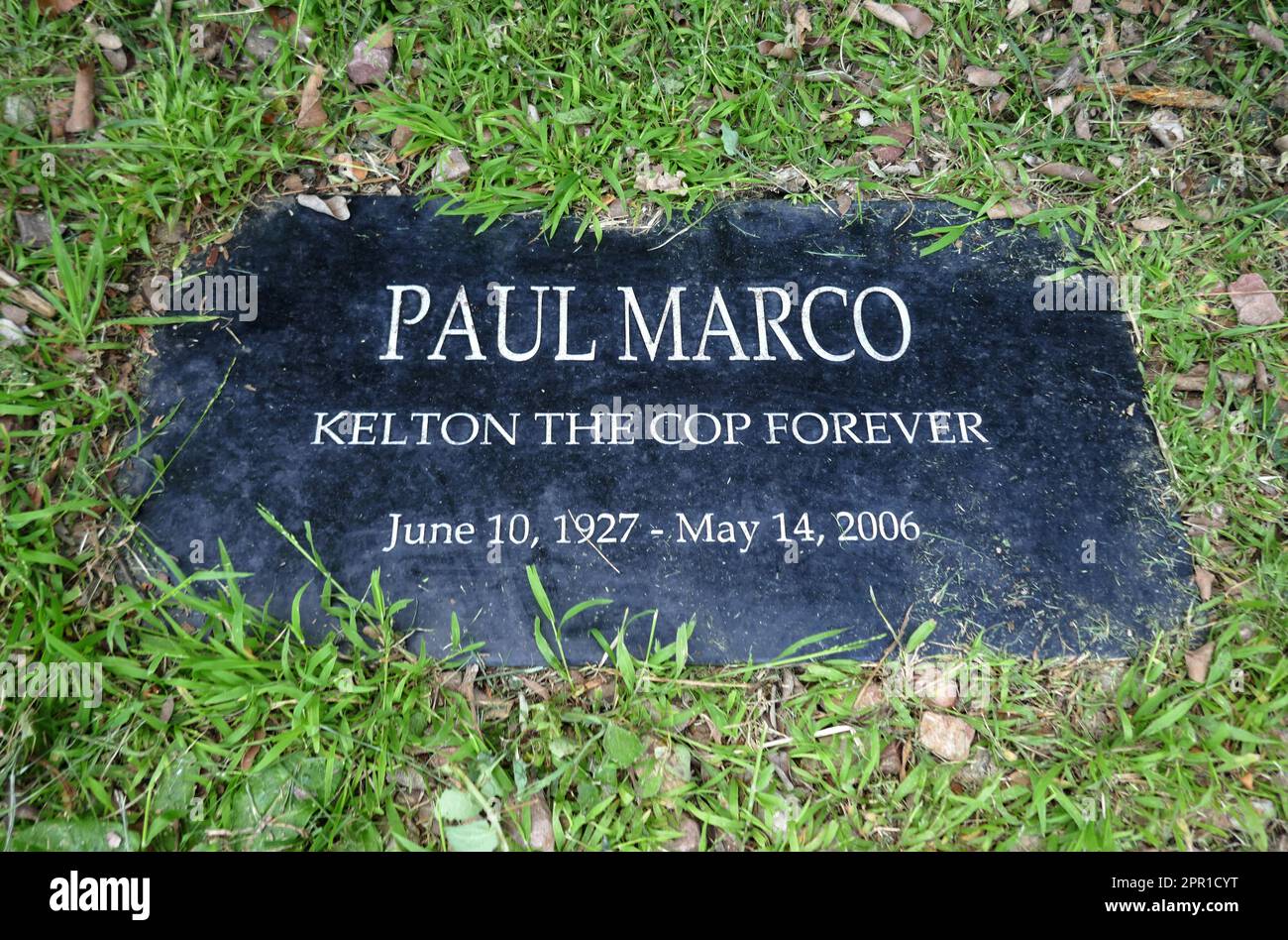 Los Angeles, California, USA 22nd April 2023 Actor Paul Marco Grave at Hollywood Forever ...