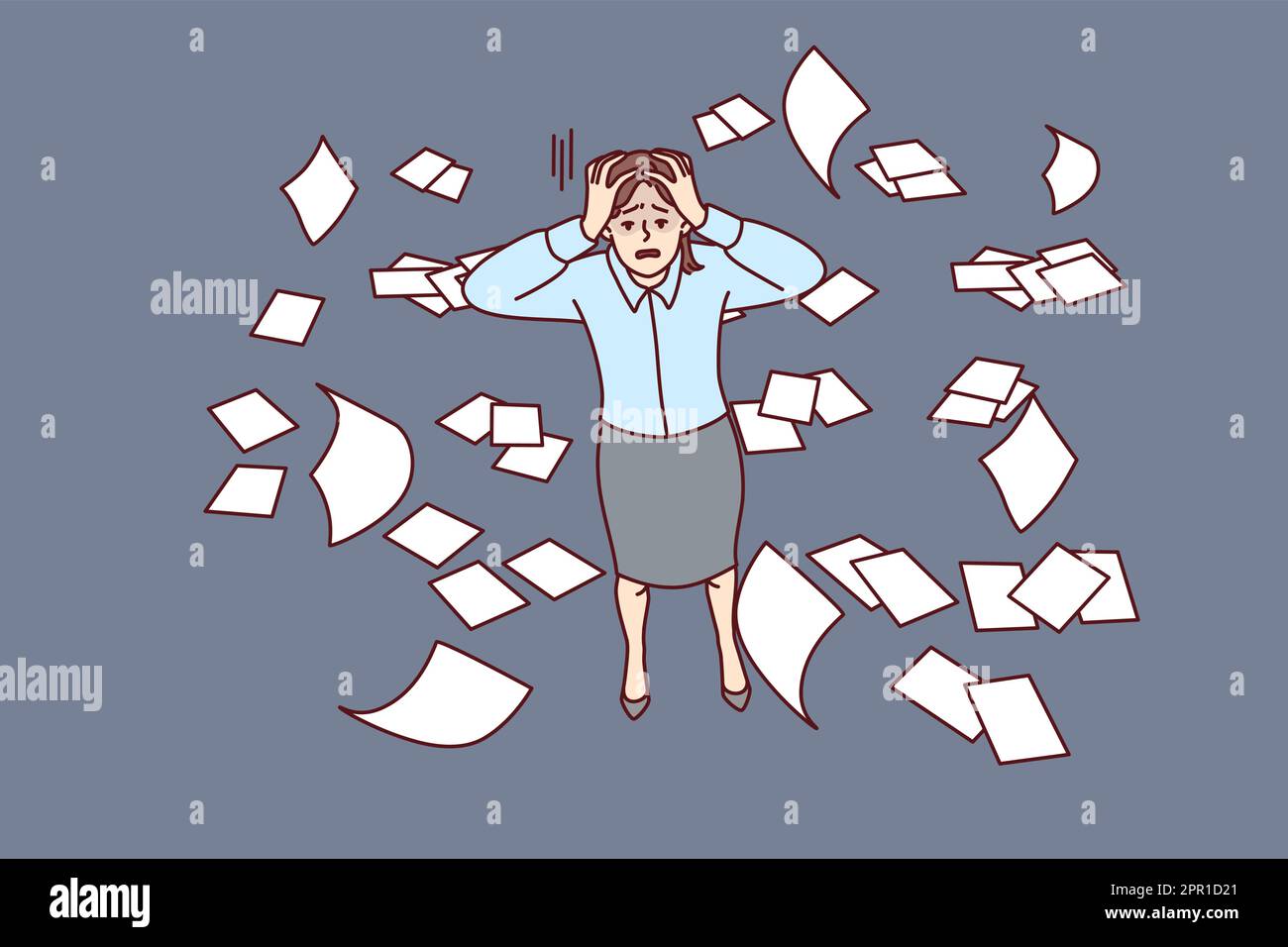 Scattered Papers Clipart