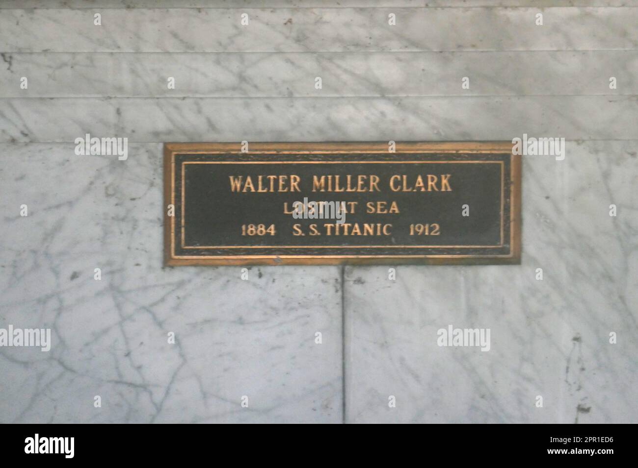 Los Angeles, California, USA 22nd April 2023 Titanic Victim Walter ...