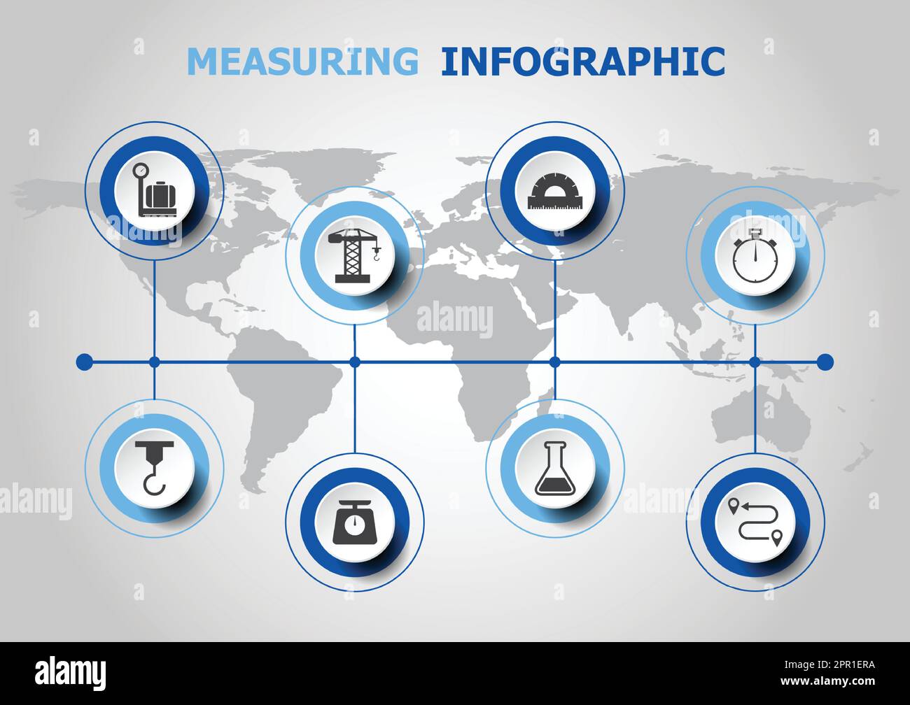 Infographic design with measuring icons Stock Vector Image & Art - Alamy