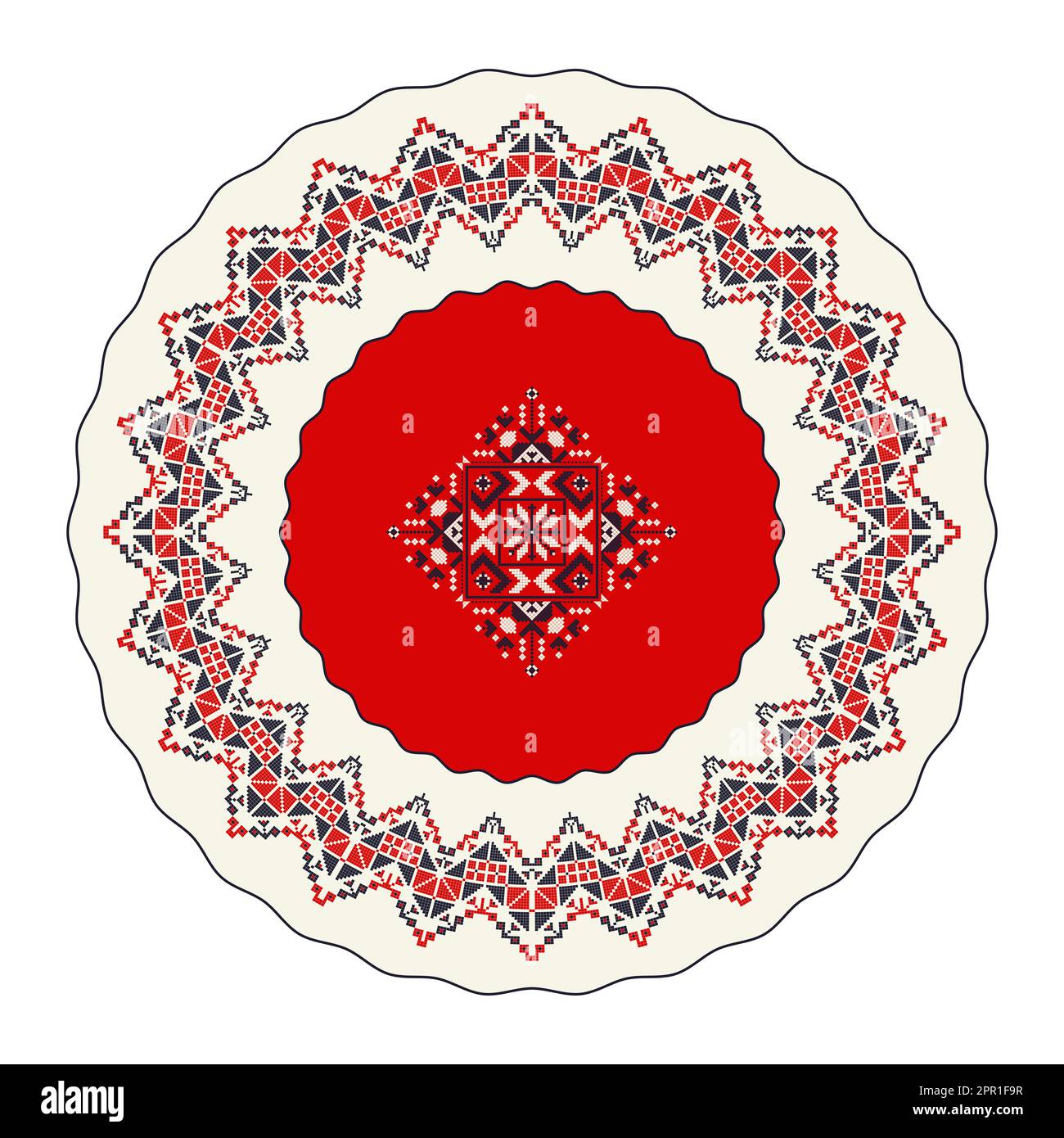 Romanian round design element 24 Stock Vector Image & Art - Alamy