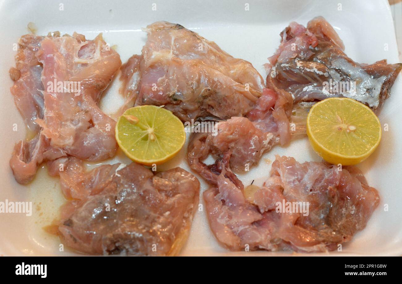 Fesikh which is fermented, salted and dried gray mullet fish of the ...