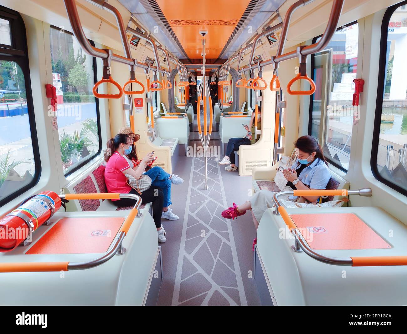 SHANGHAI, CHINA - MAY 12, 2021 - (FILE) A high-tech trolley car ...