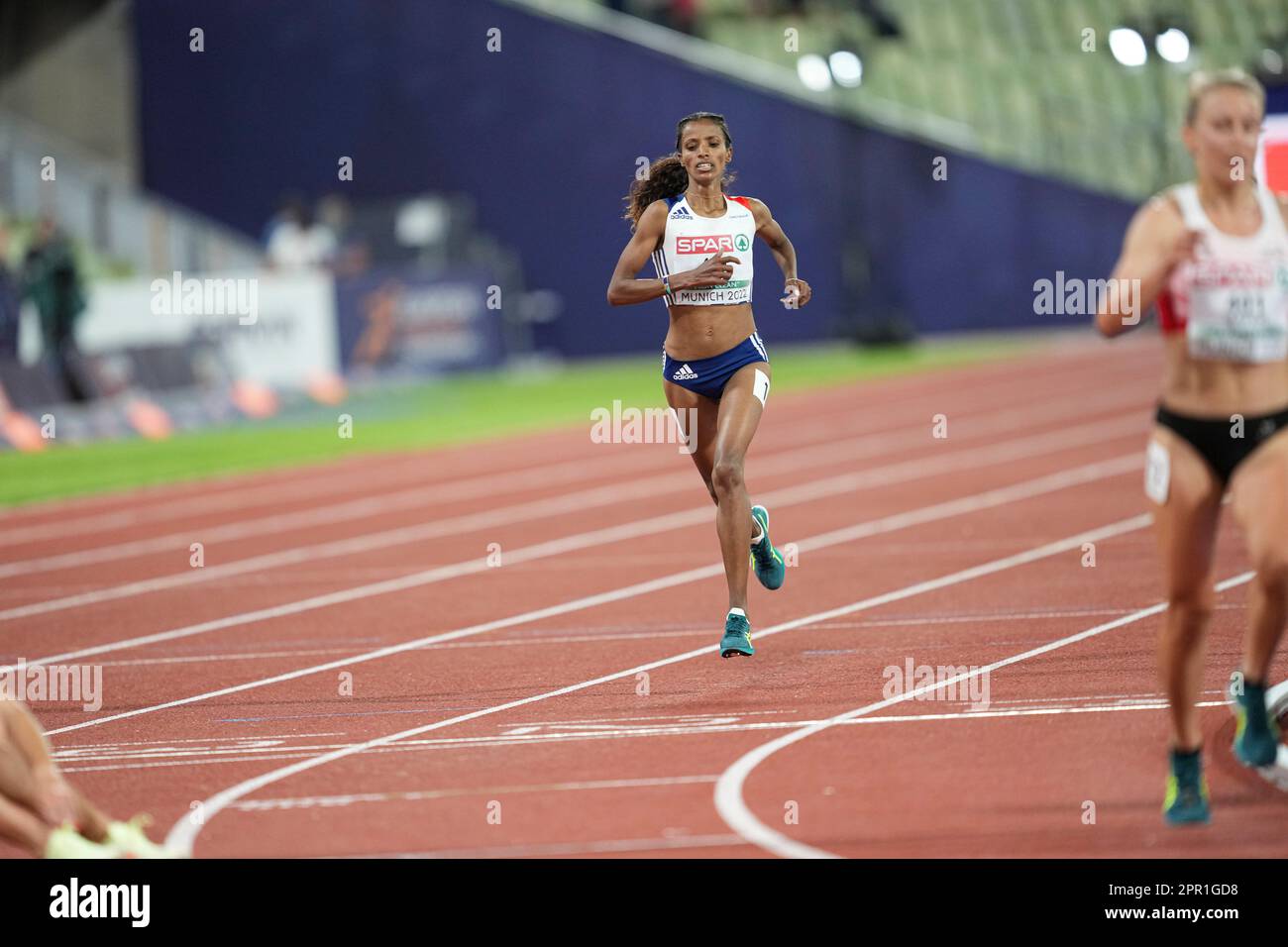Mekdes Woldu participating in the 10.000 meters at the 2022 European ...