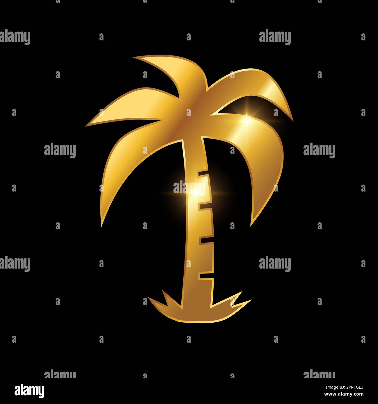 Palm tree line california Stock Vector Images - Alamy