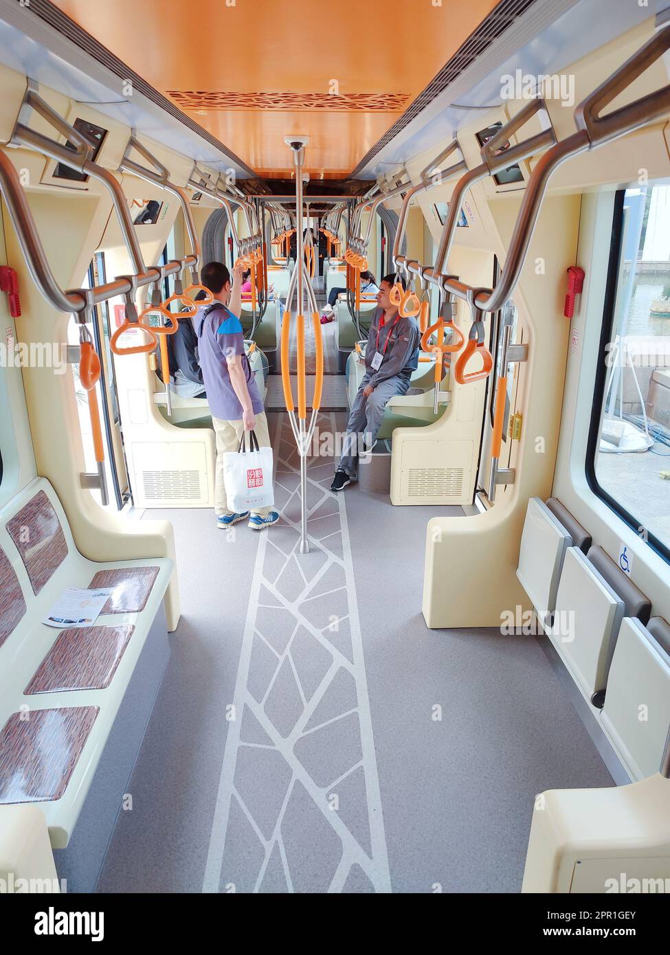SHANGHAI, CHINA - MAY 12, 2021 - (FILE) A high-tech trolley car ...