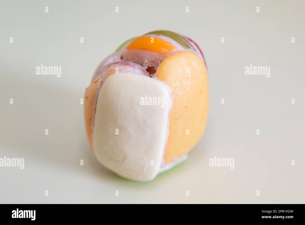 Ball of Used Soaps of different colors. economy and use Stock Photo - Alamy