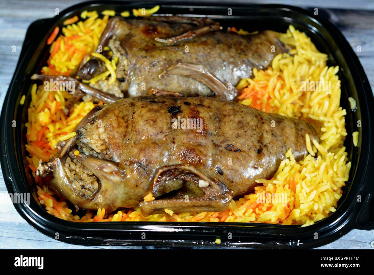 Egyptian Hamam Mahshi stuffed squab, Arabic cuisine, Egyptian ...