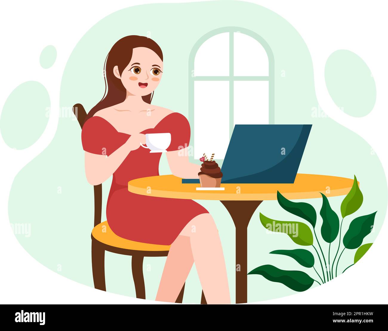 Internet Cafe of Young People Playing Games, Workplace use a Laptop ...