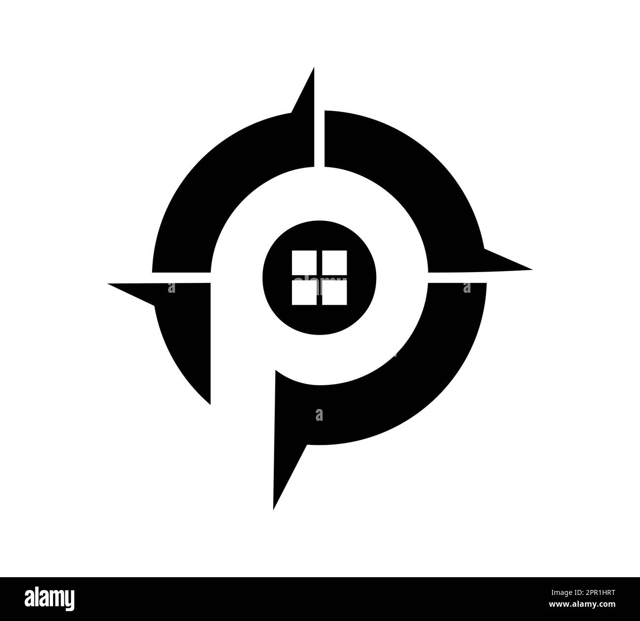 He real estate monogram hi-res stock photography and images - Alamy