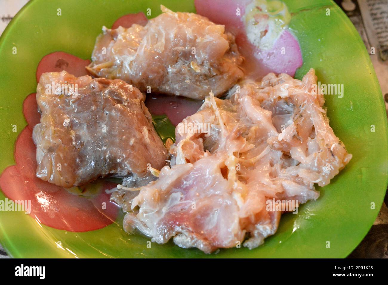 Fesikh which is fermented, salted and dried gray mullet fish of the ...