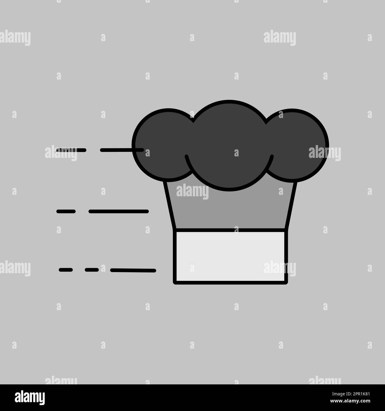 Fast delivery cook vector grayscale icon Stock Vector Image & Art - Alamy