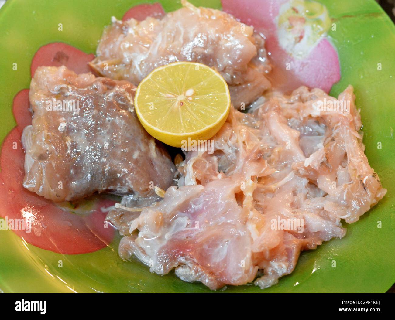 Fesikh which is fermented, salted and dried gray mullet fish of the ...