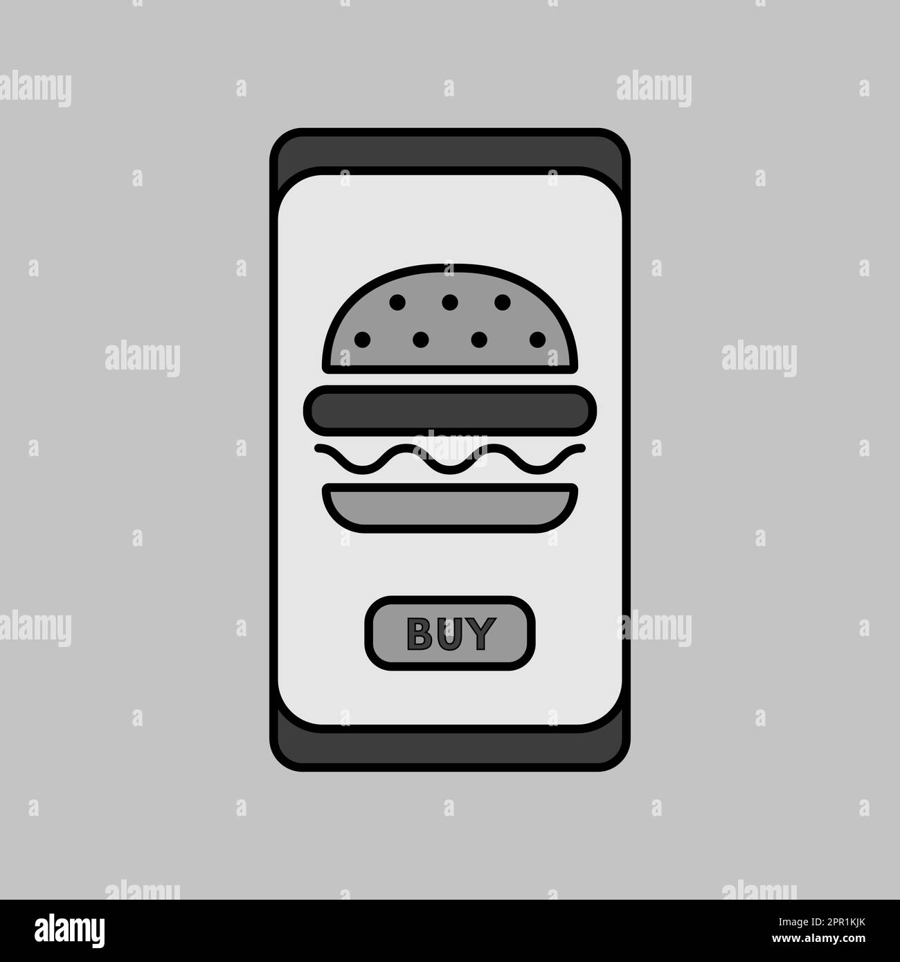 Fast food app delivery service vector icon Stock Vector Image & Art - Alamy