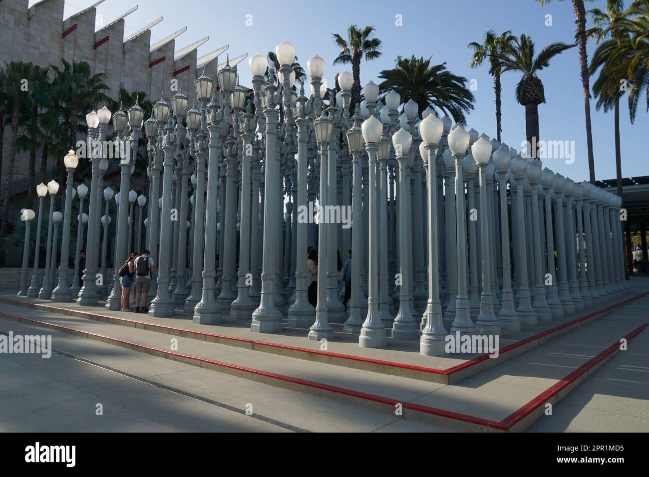 Iconic Urban Light, Art Installation at LACMA Stock Photo - Alamy